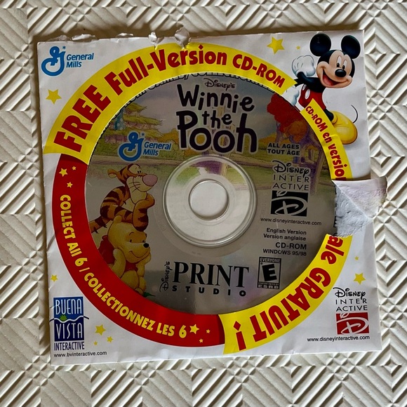 General Mills Disney PC CD-Rom | Toys | General Mills Disney Winnie The ...